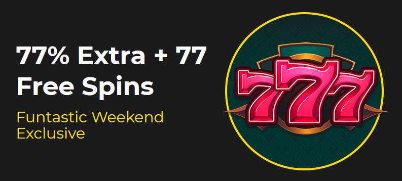 Slotastic Casino - 77% Weekend Bonus up to $375 + 77 Free Spins on 777 ...